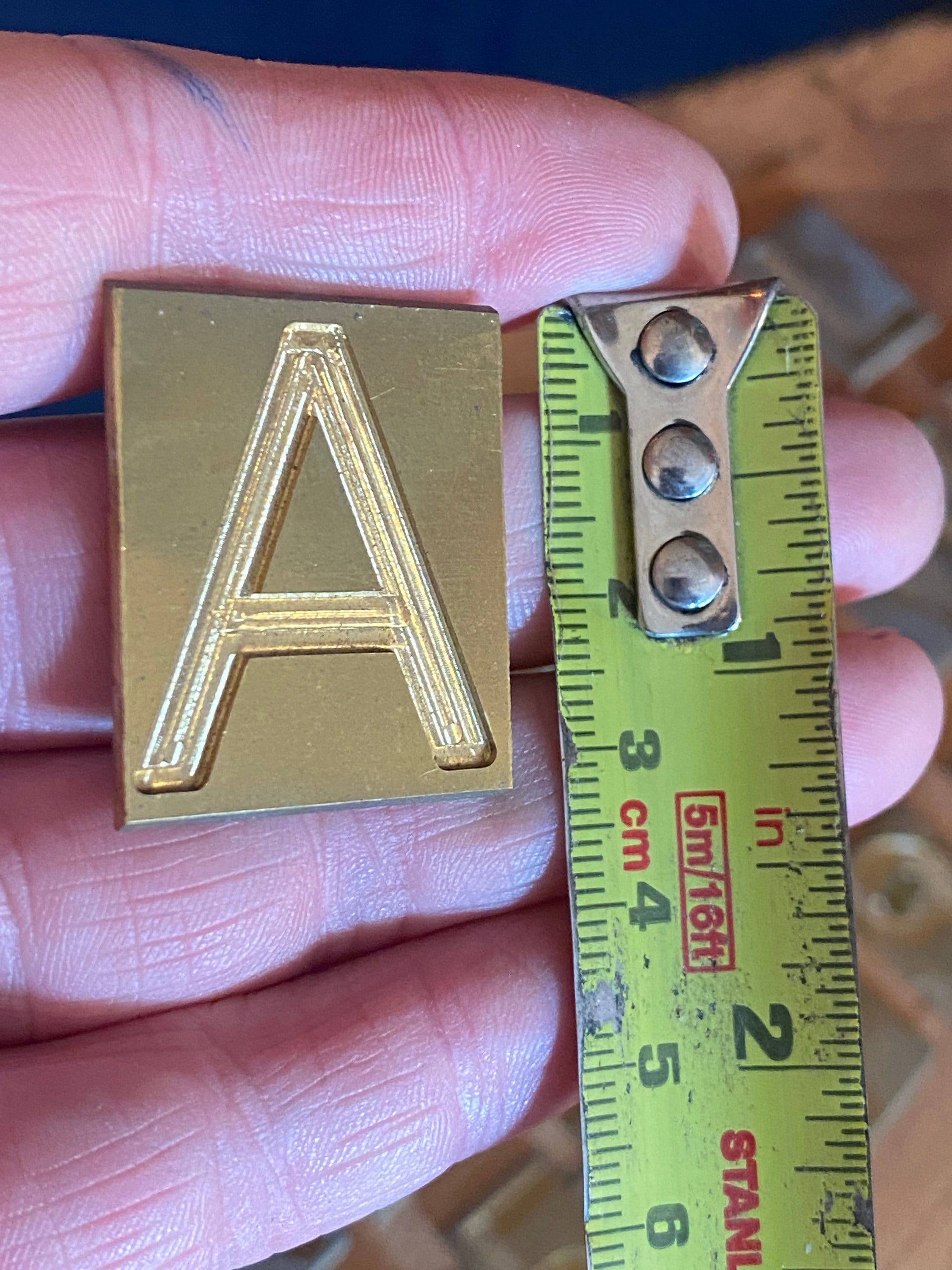 Vintage Antique Cast Brass Letters and Numbers, Metal Letters, Name ...