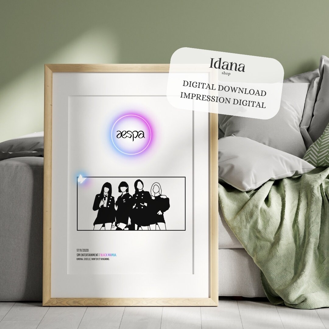 Aespa Kpop Poster / Aespa Kpop Printable Art - Etsy UK