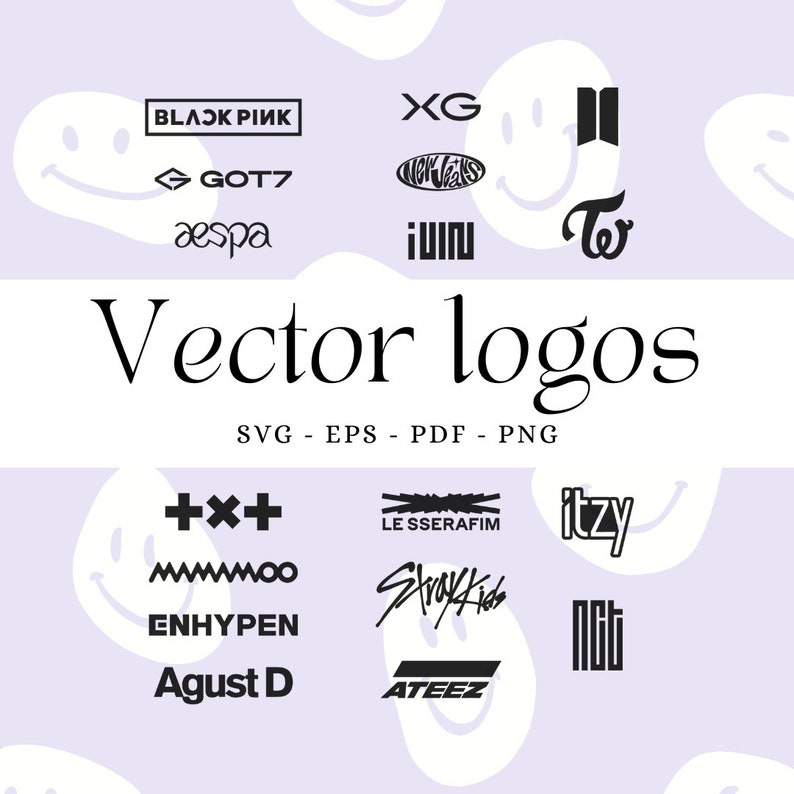 Vector Logo Kpop Blackpink, Bts, Xg, Got7, Twice, Aespa, gi-dle ...