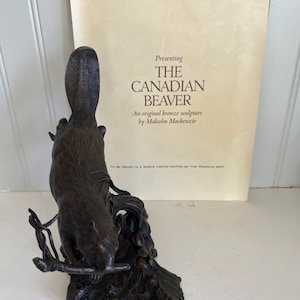 Vintage Franklin Mint-the Canadian Beaver-by Malcolm Mackenzie - Etsy