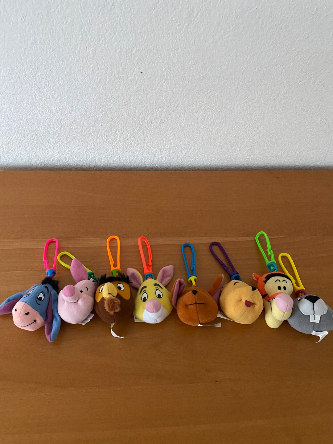Set of 8 Vintage Winnie the Pooh Happy Meal Keychains From Mcdonalds - Etsy