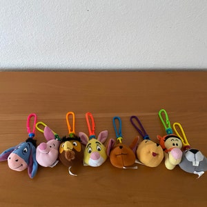 Set of 8 Vintage Winnie the Pooh Happy Meal Keychains From Mcdonalds - Etsy