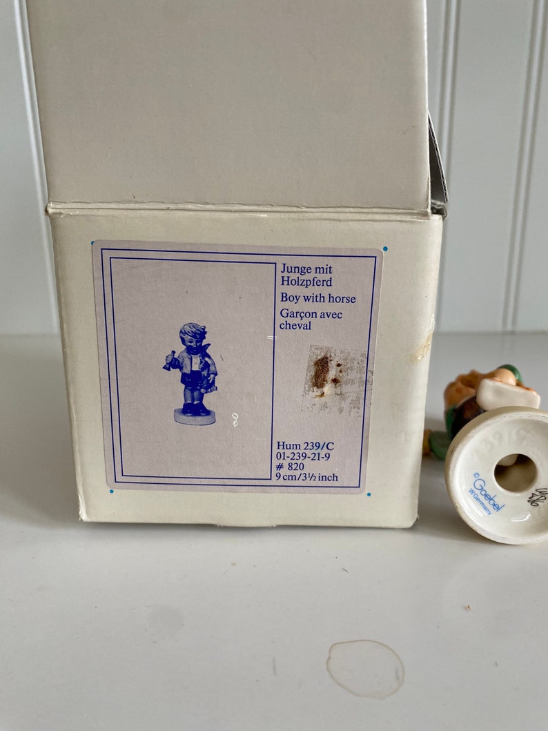 Vintage Hummel-boy With Toy Horse and Horn - Etsy