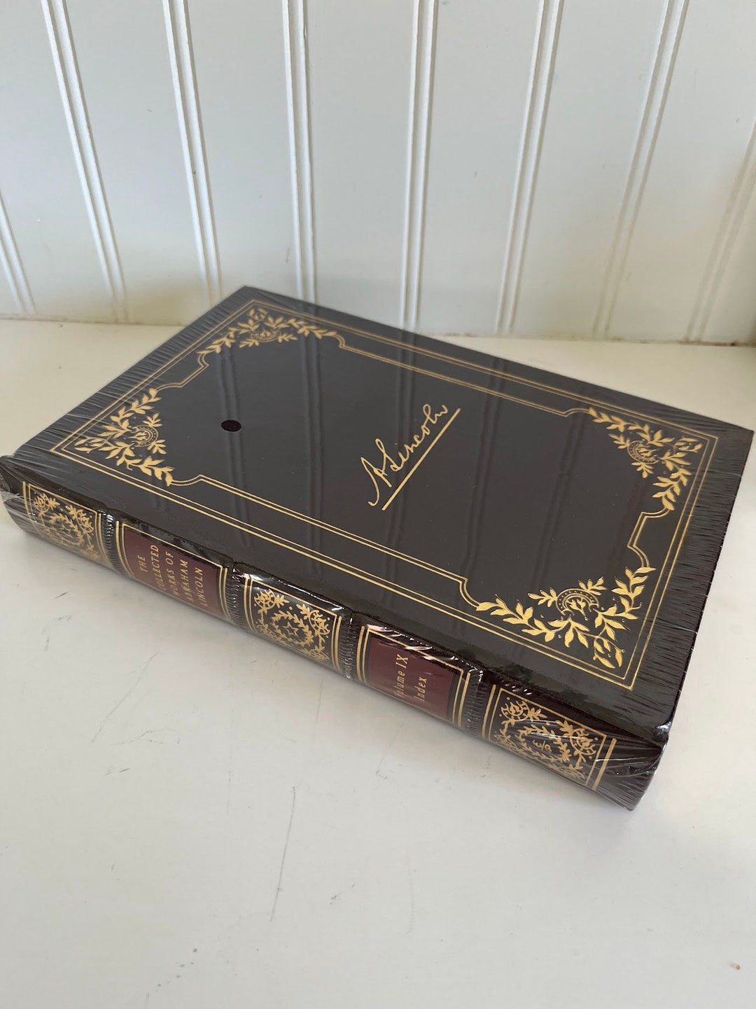 Vintage Easton Press Leatherbound Book-the Collected Works of Abraham Lincoln-volume IX Index - Etsy