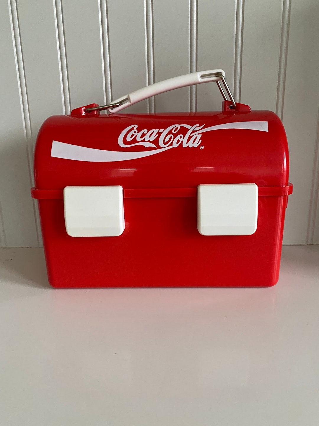 Vintage Plastic Coca-cola Lunchbox With Strap and Icepack - Etsy