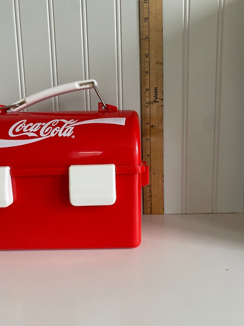 Vintage Plastic Coca-cola Lunchbox With Strap and Icepack - Etsy