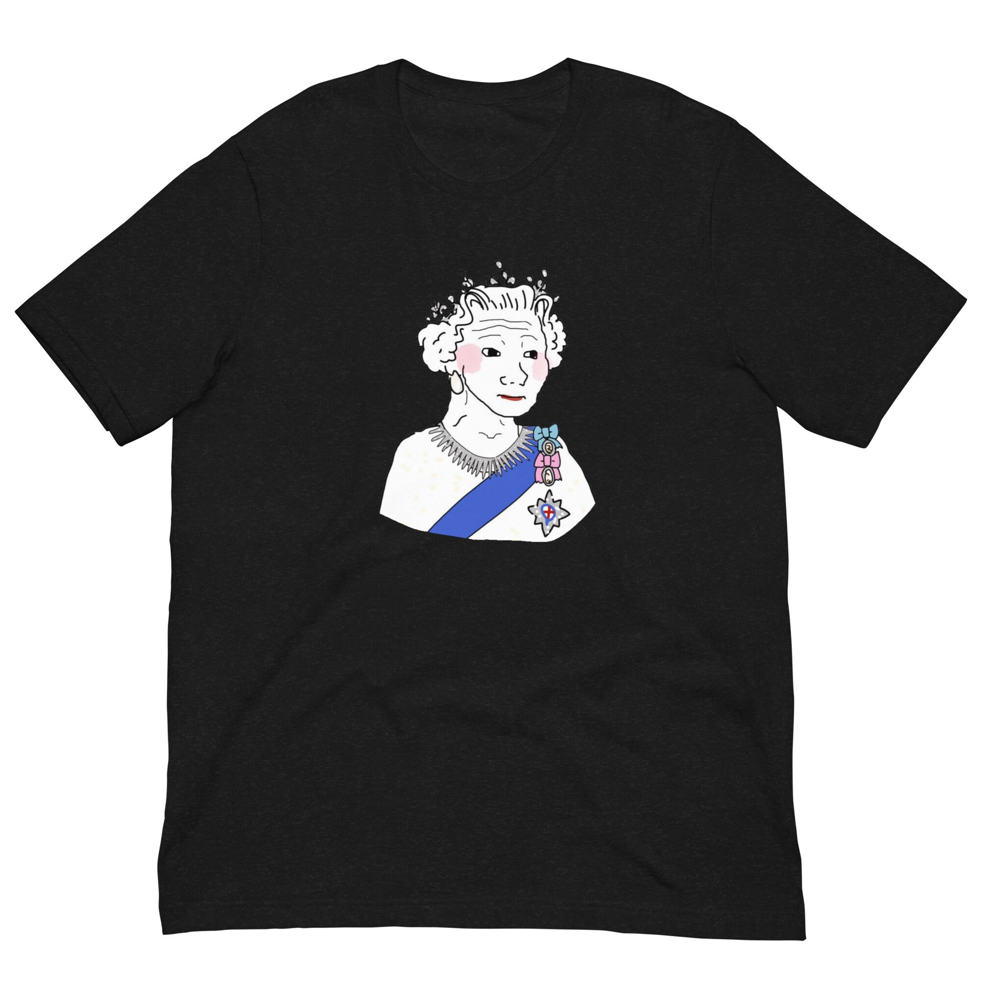 Queen Elizabeth II Wojak meme T-Shirt - Etsy Österreich