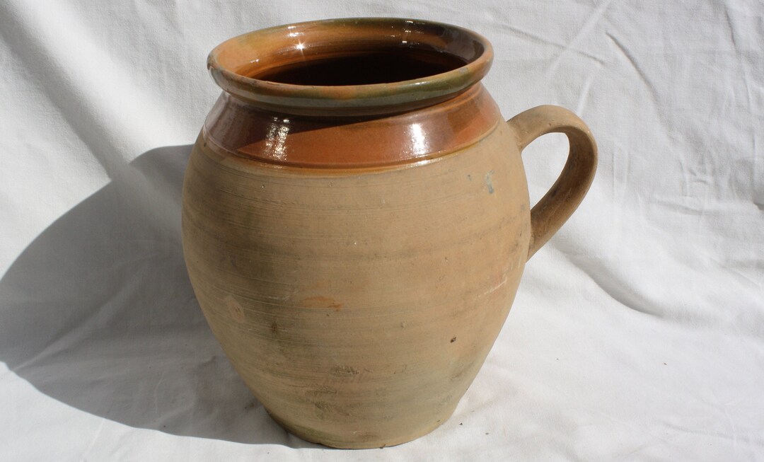 Unglazed Folk Traditional Jam Jar, Folk Jam Bottle, Unglazed ...