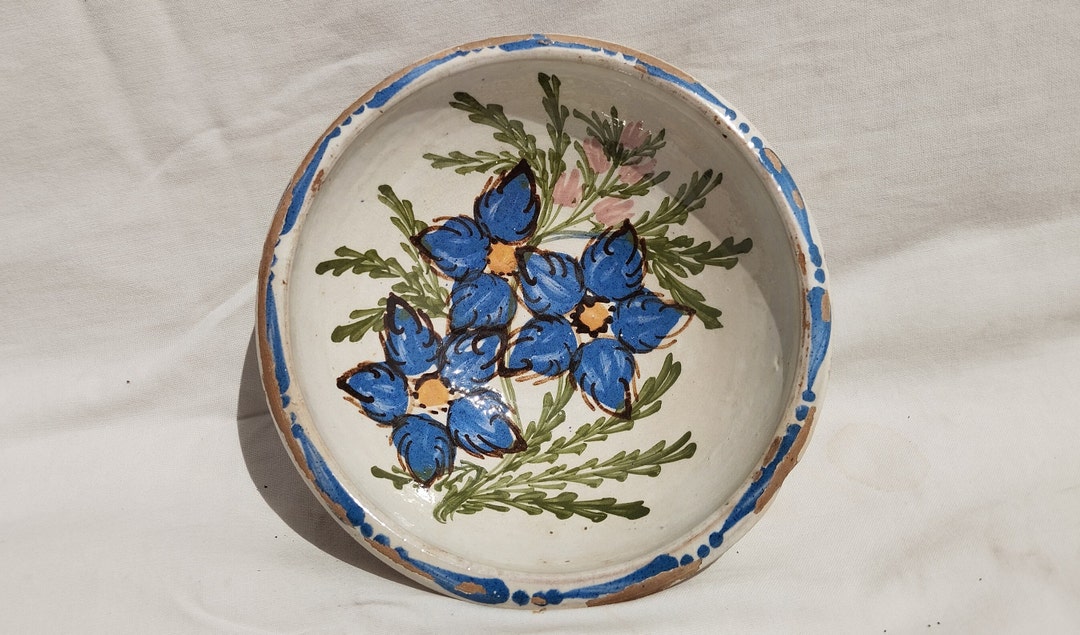 Antique Traditional Hungary Clay Plate, Folk Pottery, Antique Peasant ...