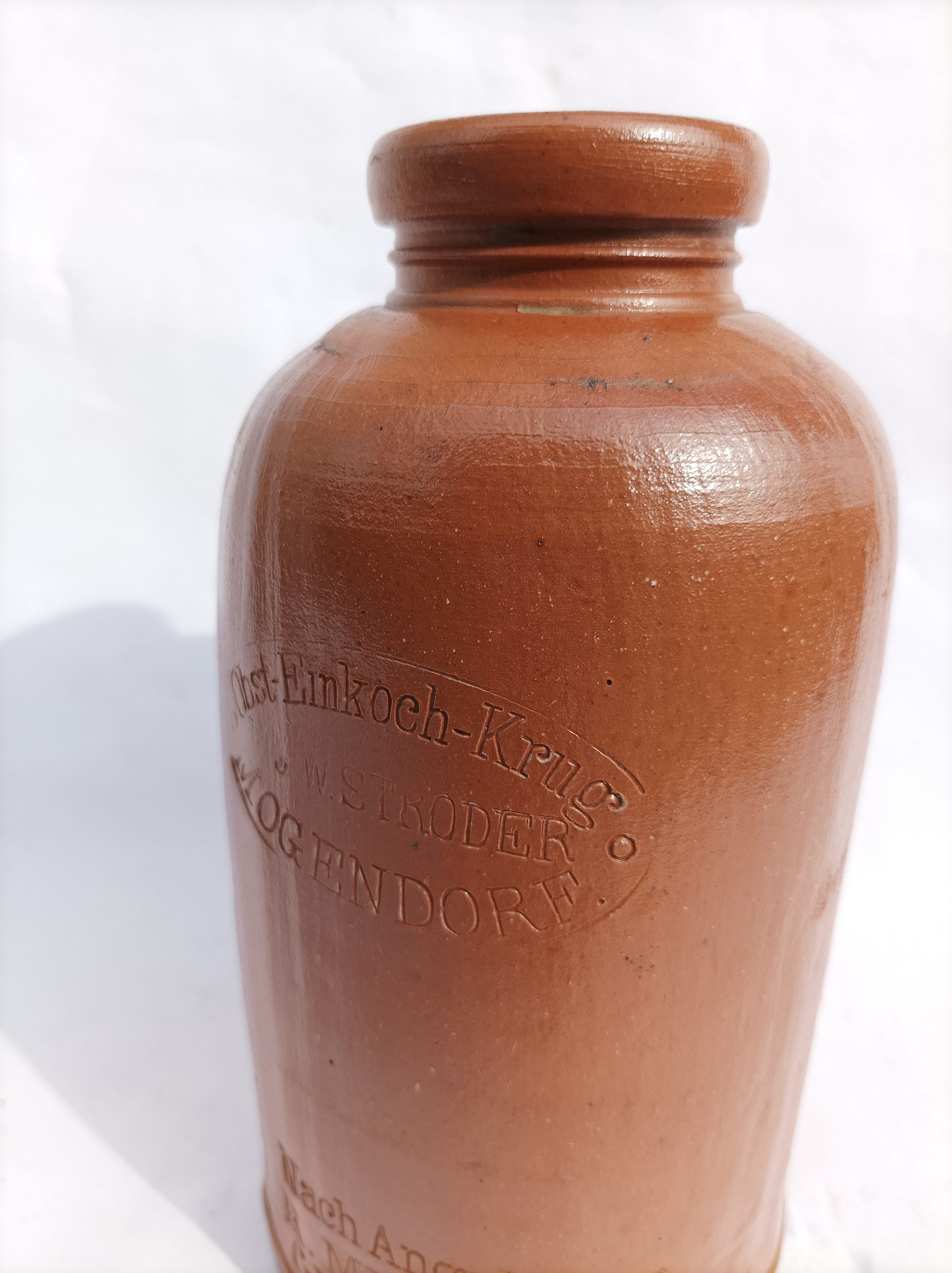 Antique German Salt Glazed Stoneware Water Bottle, Mid 1800's - Etsy