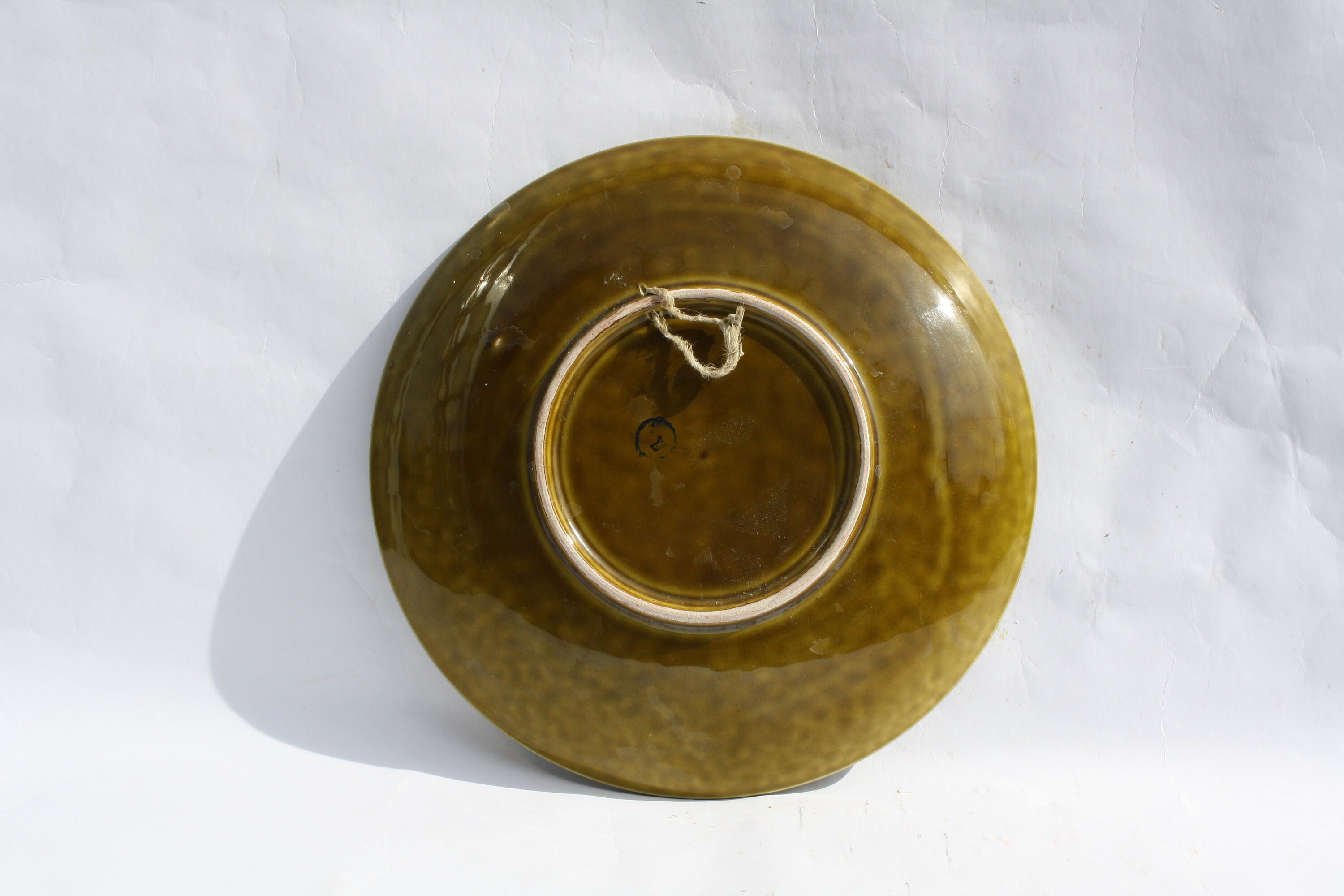Vintage Fine Art Traditional Flown Glazed Multicolored Abstract Plate ...