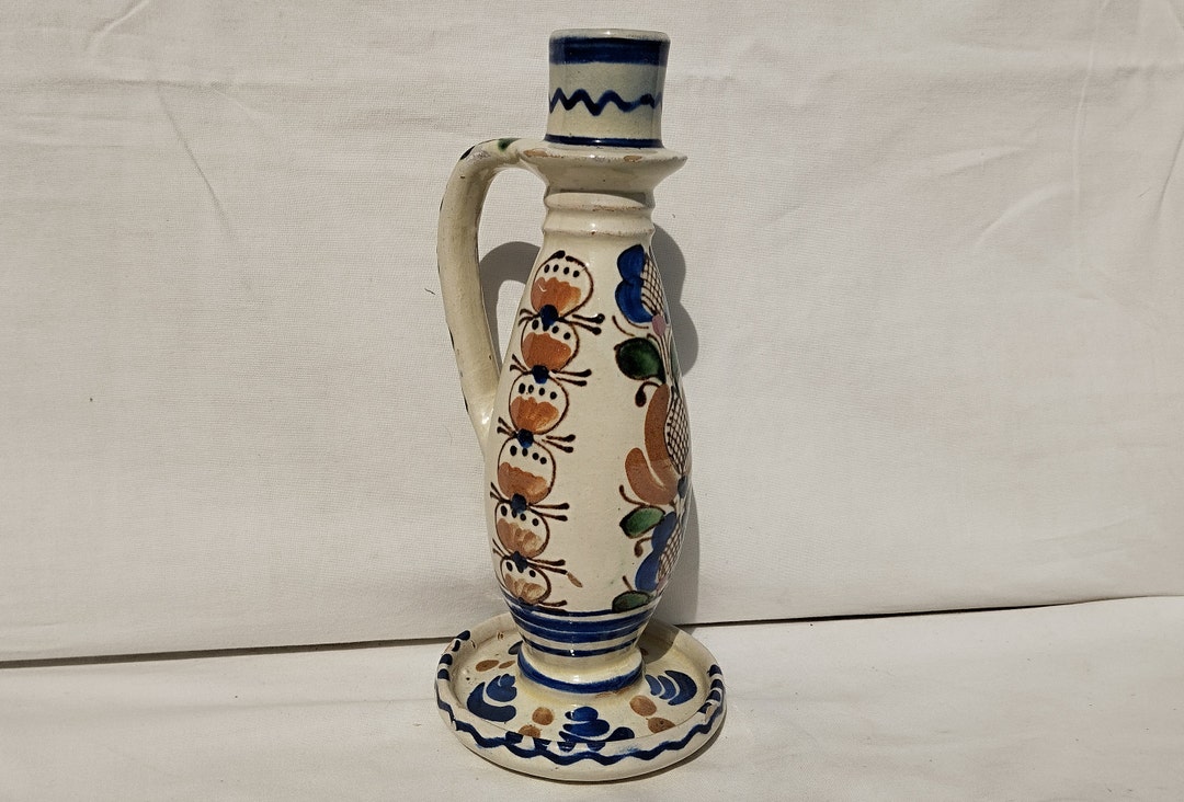Traditional Transylvania Colored Korond Ceramic Candle Holder - Etsy