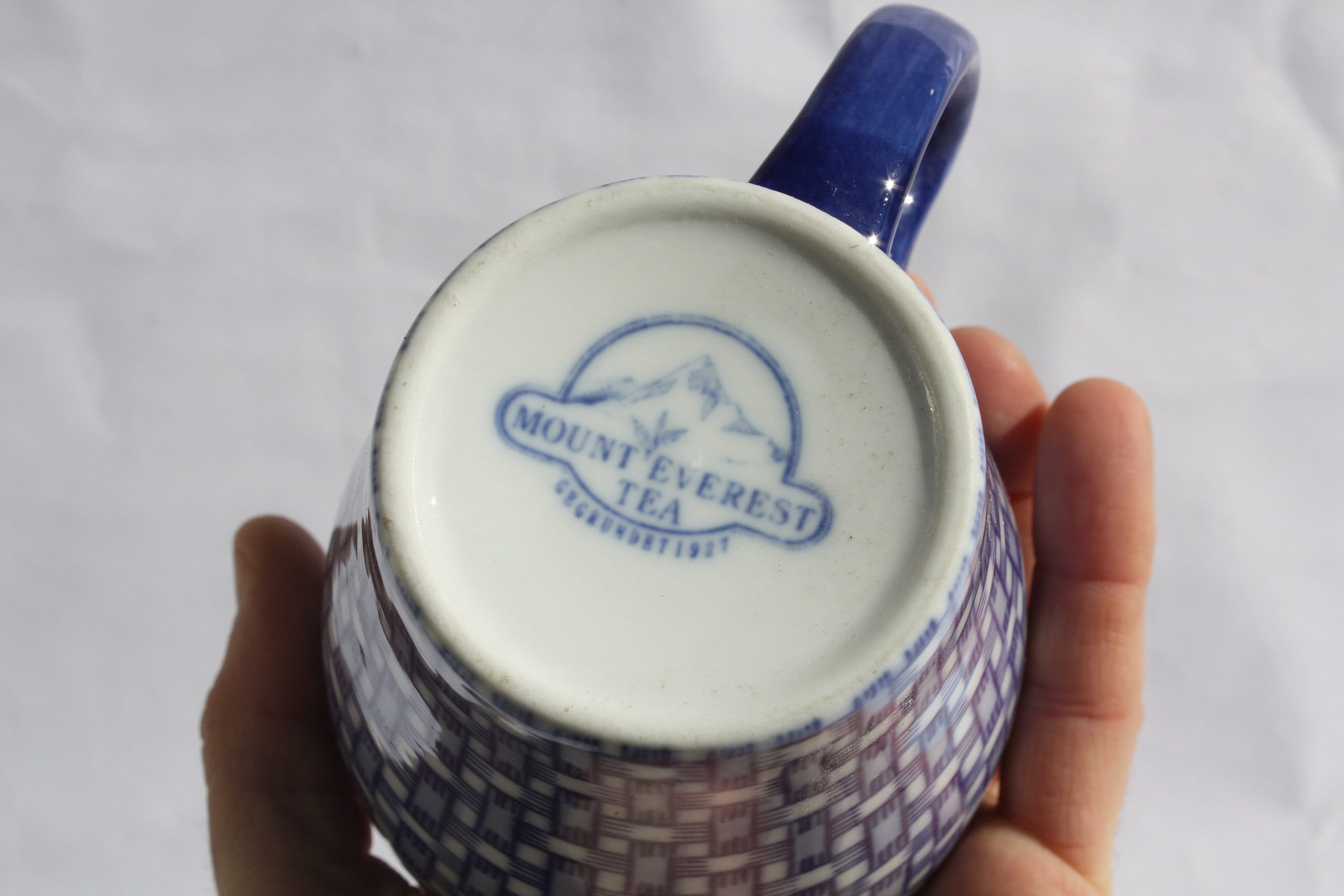 Traditional Blue English Mount Everest Ceramic Mug Blue Net - Etsy