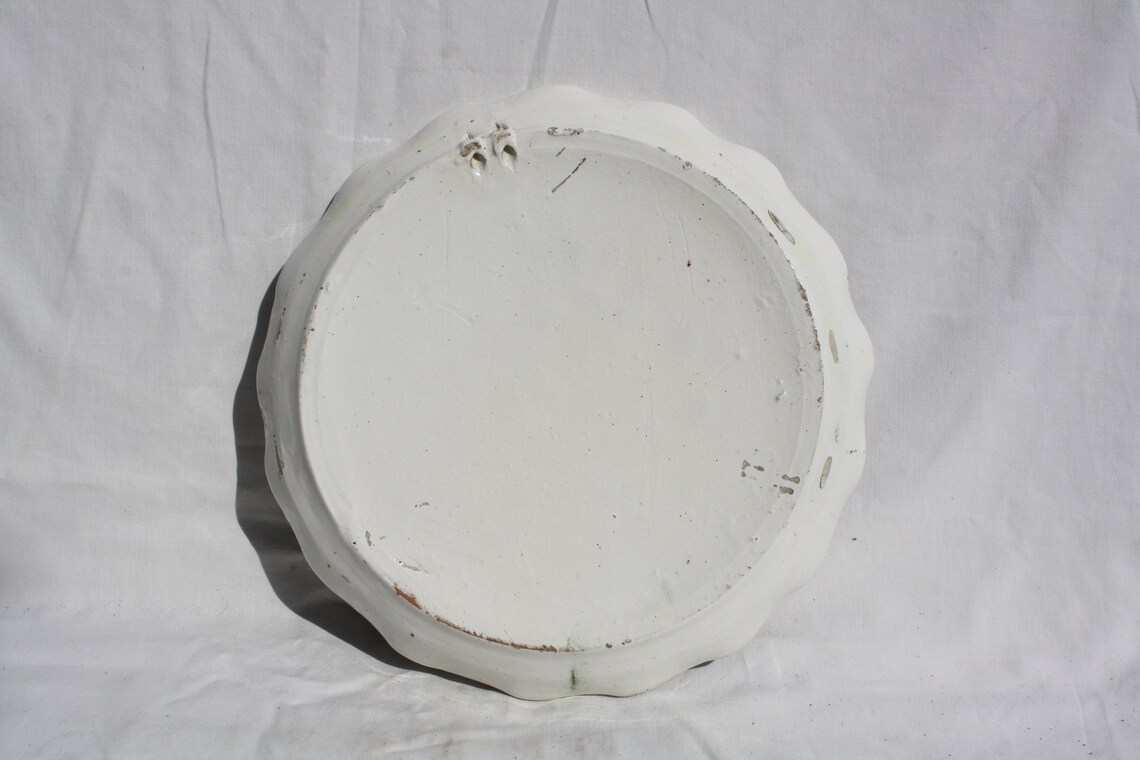 Antique Traditional Hungary Clay Plate, Folk Pottery, Antique Peasant ...