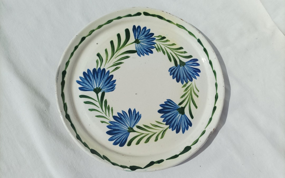 Antique Traditional Hungary Clay Plate, Folk Pottery, Antique Peasant ...