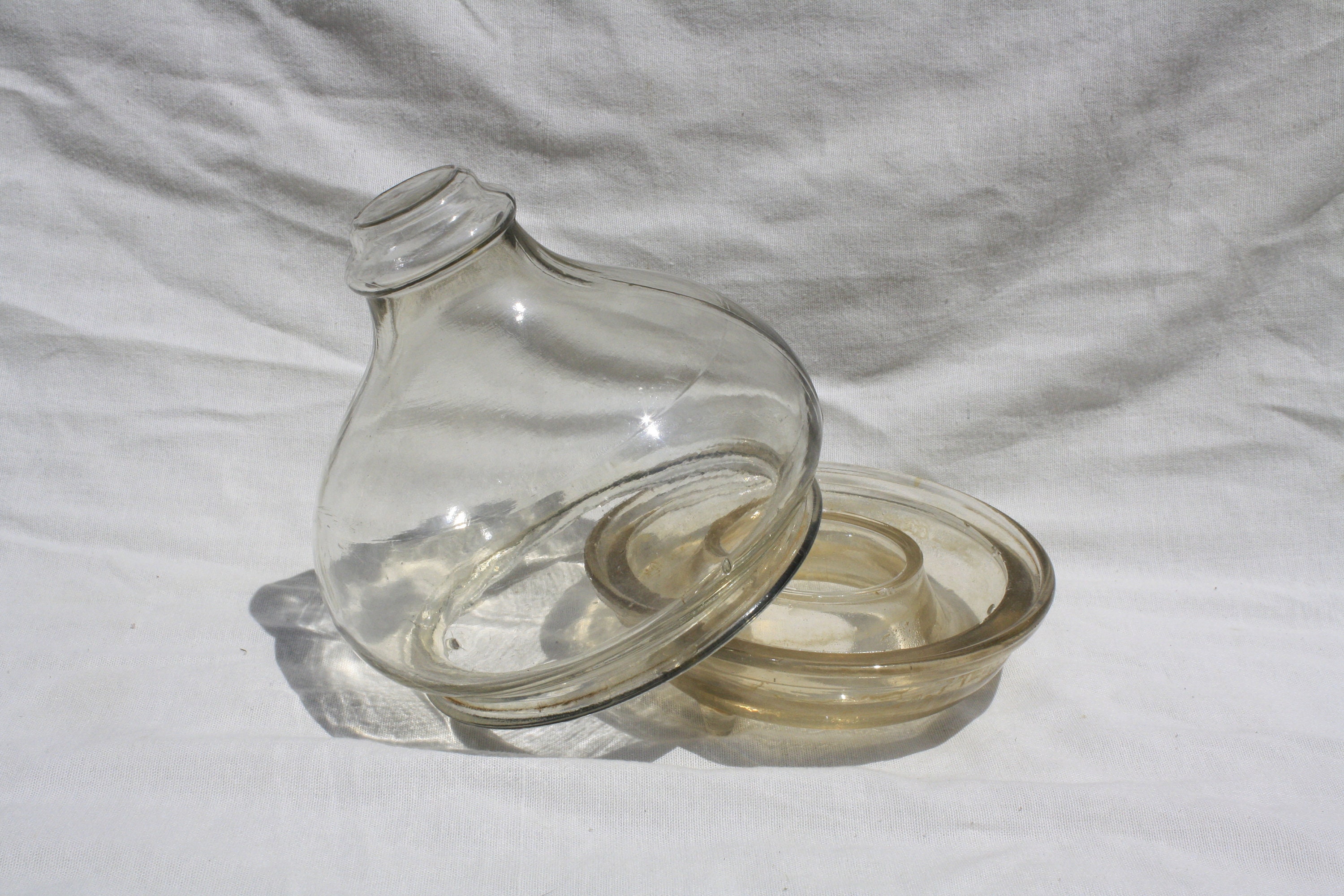 Antique Blown Glass Fly Catcher, Hungarian Two Part Wasp Trap - Etsy