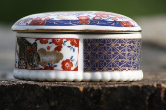 Japanese Bonbonier, Heart Jewelry Box, Noritake Porce… - Gem