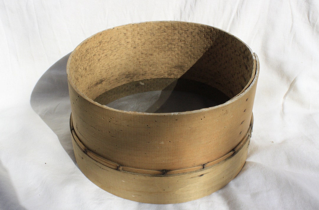 Huge Vintage Wooden Sieve Wooden Grain Sifter Flour Sifter - Etsy