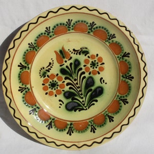 Vintage Hungarian Art Ceramic Peasant Flower Designed Folk - Etsy