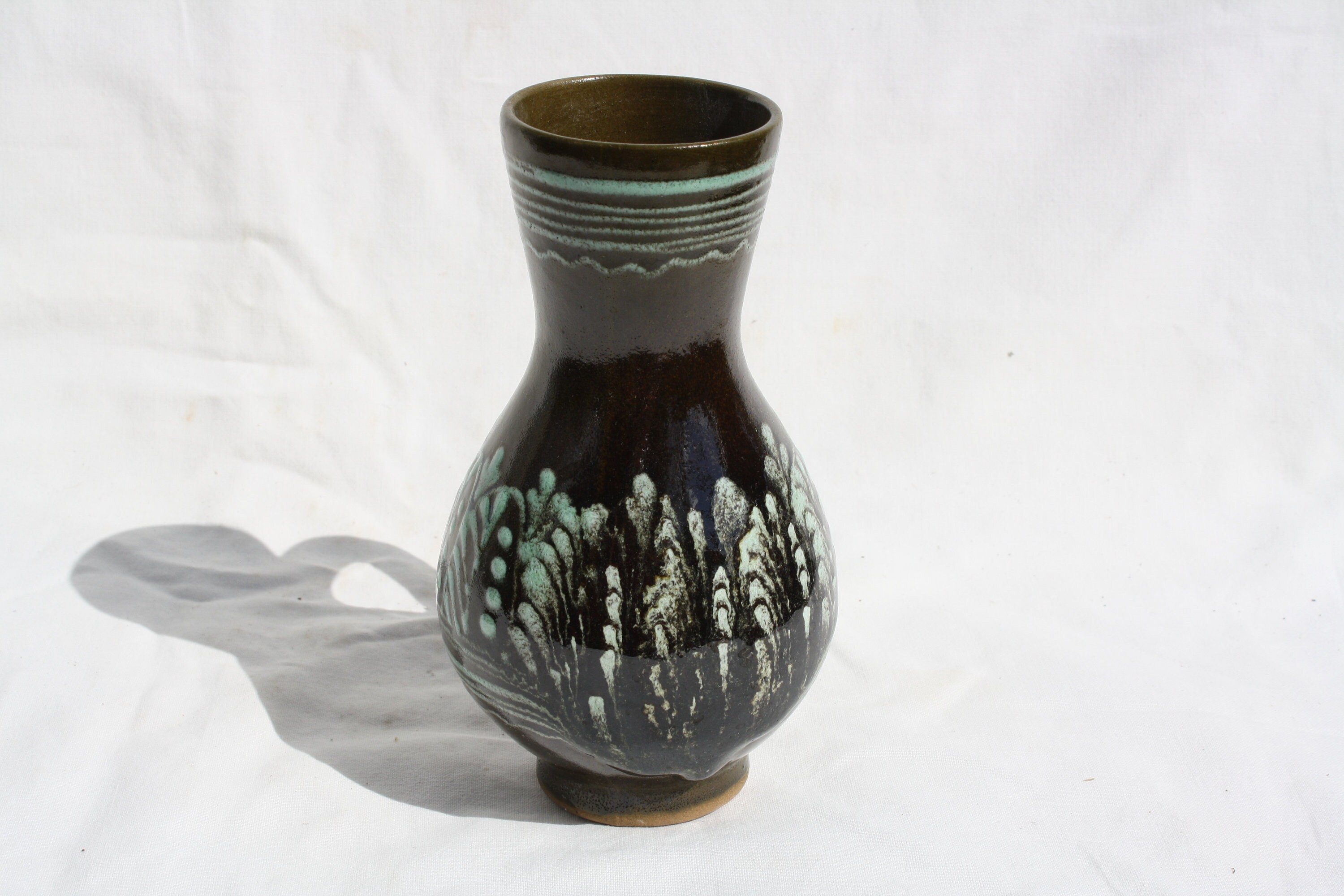 Antique Traditional Hungarian Folk Ceramic Brown Pitcher - Etsy