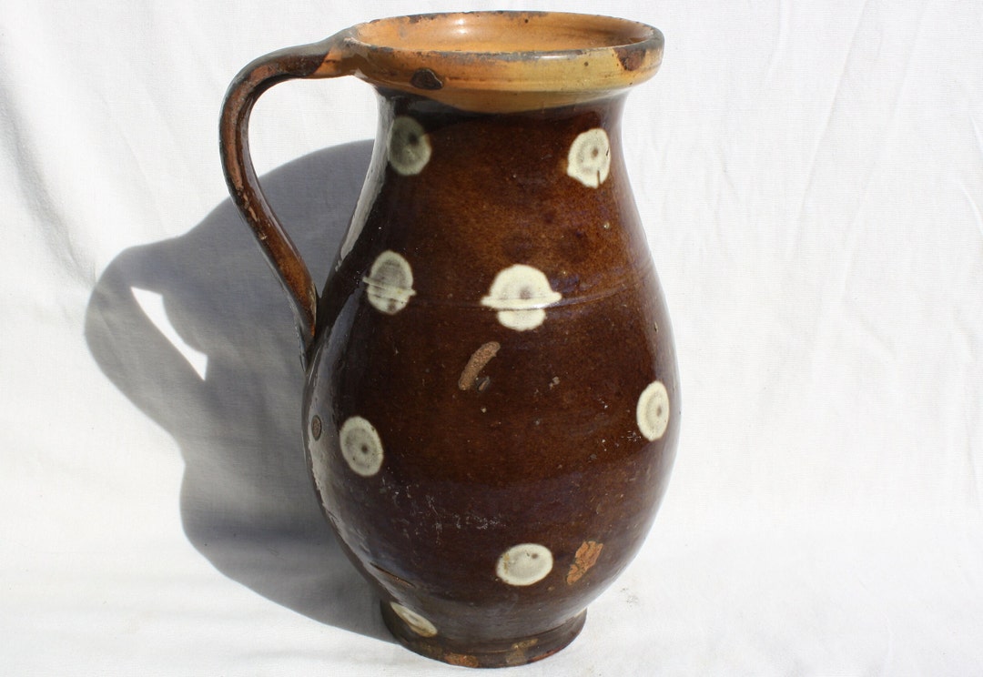 Antique Hungary Early 20th Century Traditional Jug Dotted - Etsy