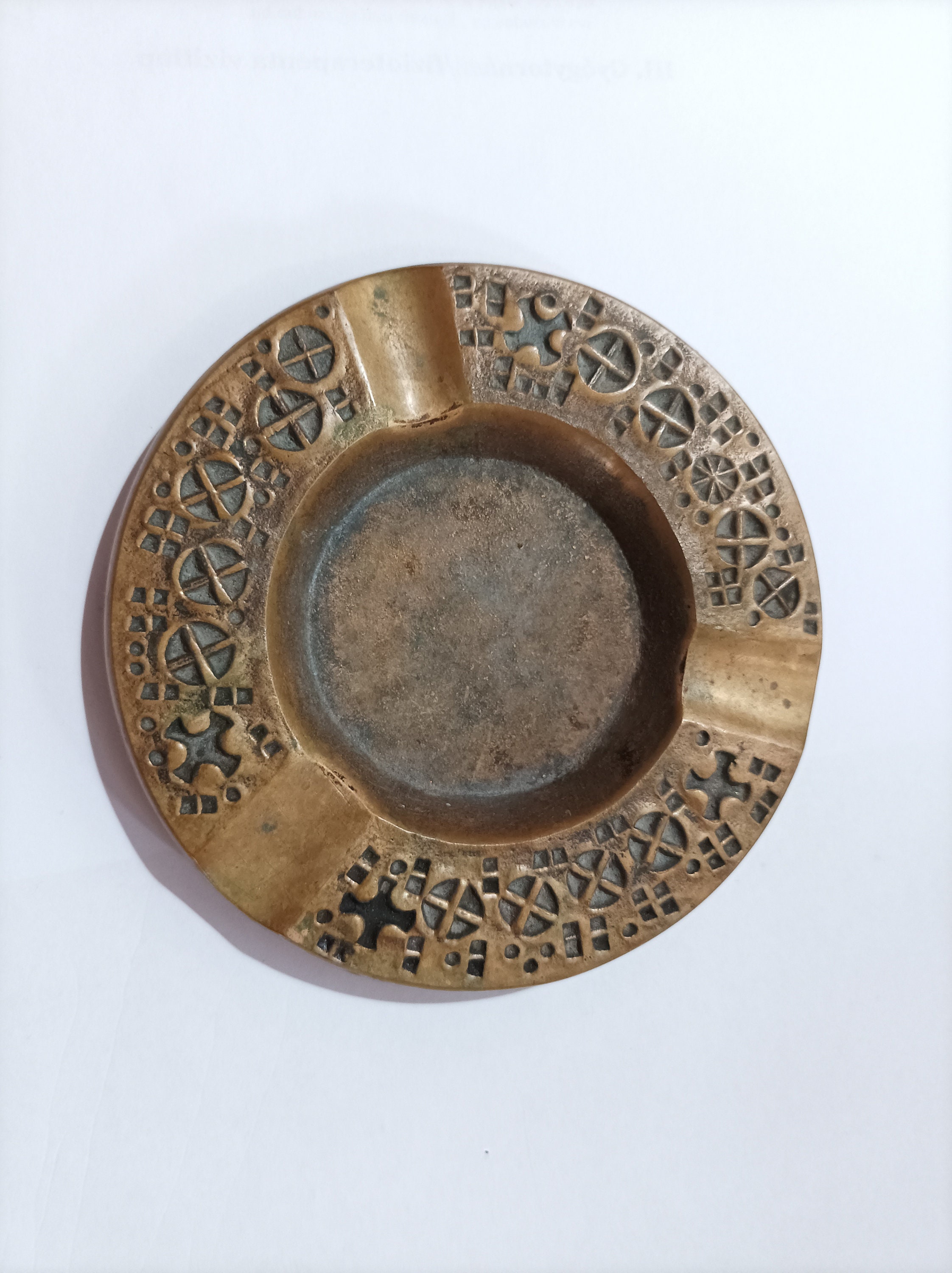 Solid Brass Plate Brass Ash Plate Brass Plate Brass Dish - Etsy