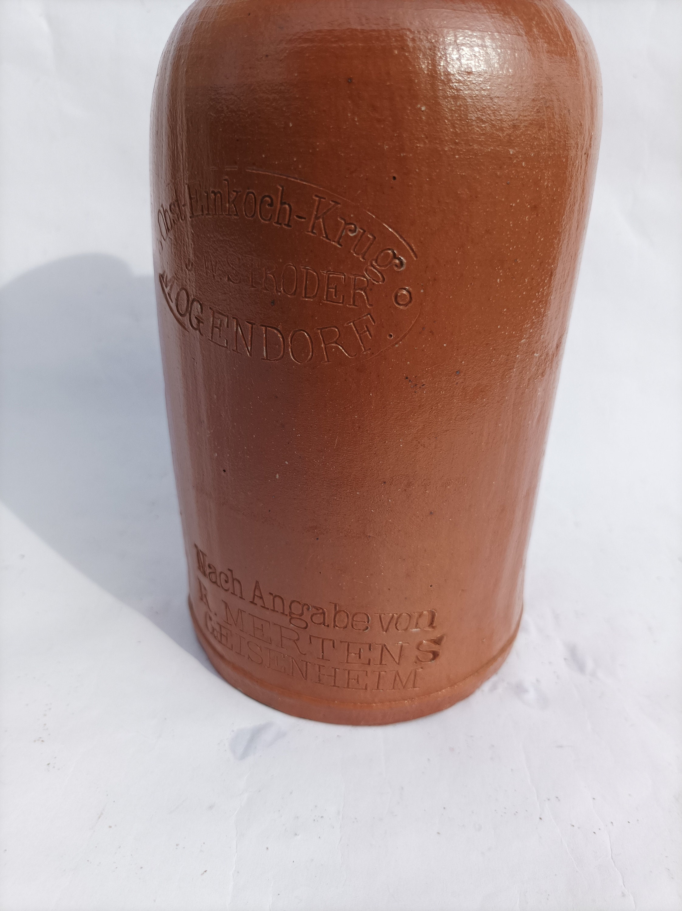 Antique German Salt Glazed Stoneware Water Bottle, Mid 1800's - Etsy