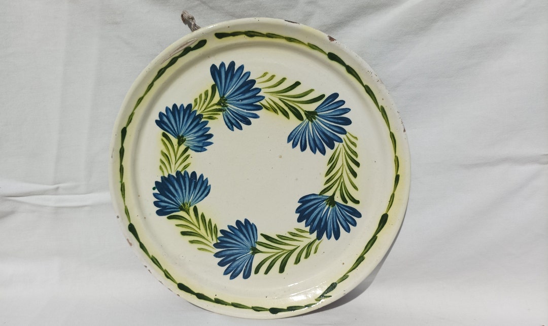 Antique Traditional Hungary Clay Plate, Folk Pottery, Antique Peasant ...
