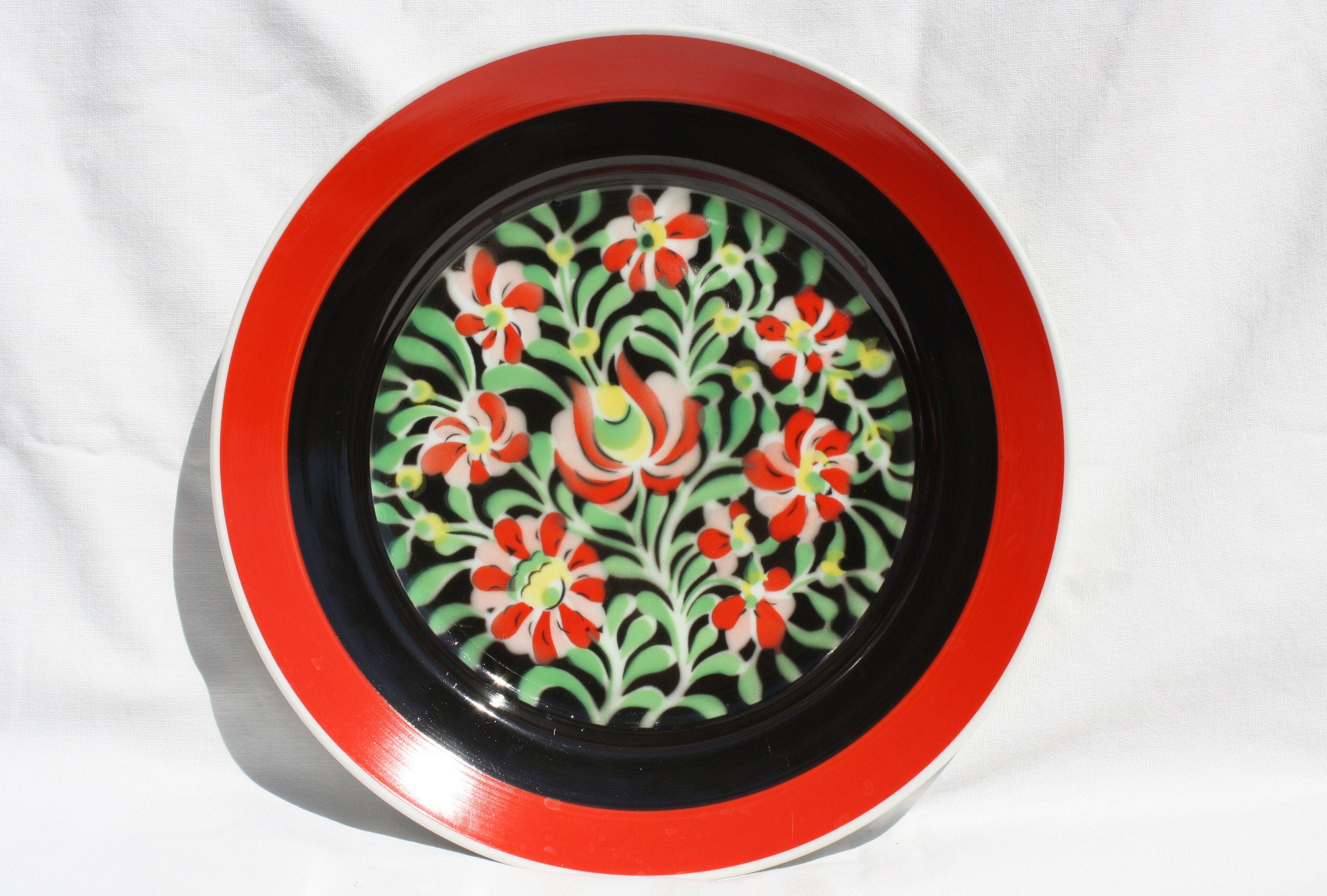 Traditional Antique Folk Hungarian Hollohaza Ceramic Plate - Etsy