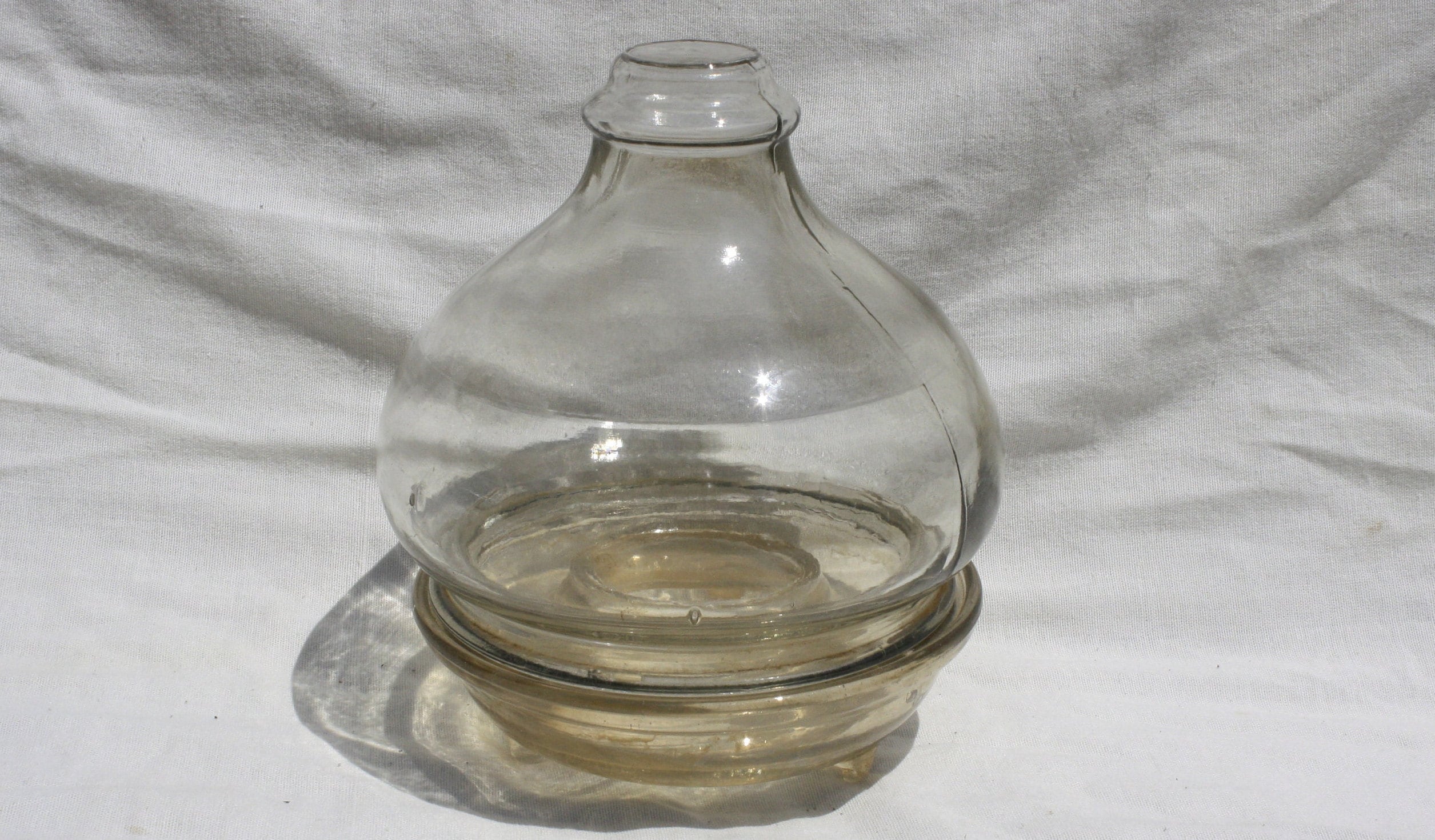 Antique Blown Glass Fly Catcher, Hungarian Two Part Wasp Trap - Etsy