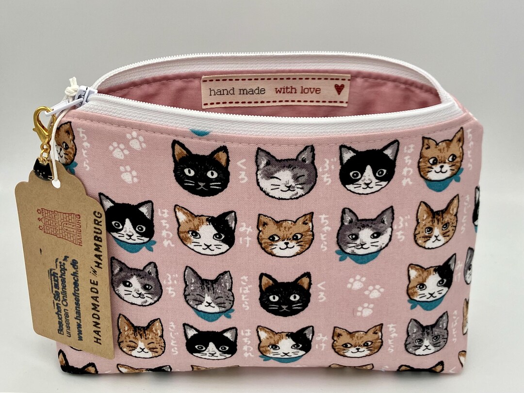 Japanese Pink Cat Faces, Special Size - Etsy