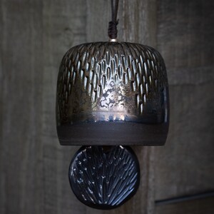 Carved Bell Handmade Stoneware Bell Wind Chime Ceramic Bell Home Decor ...