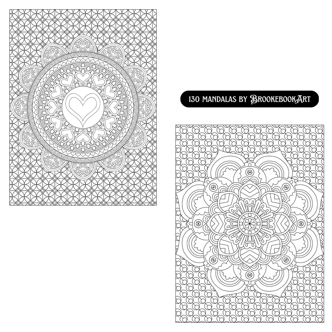 Mandala Coloring Pages: 130 Mandalas Adult Coloring Book by ...