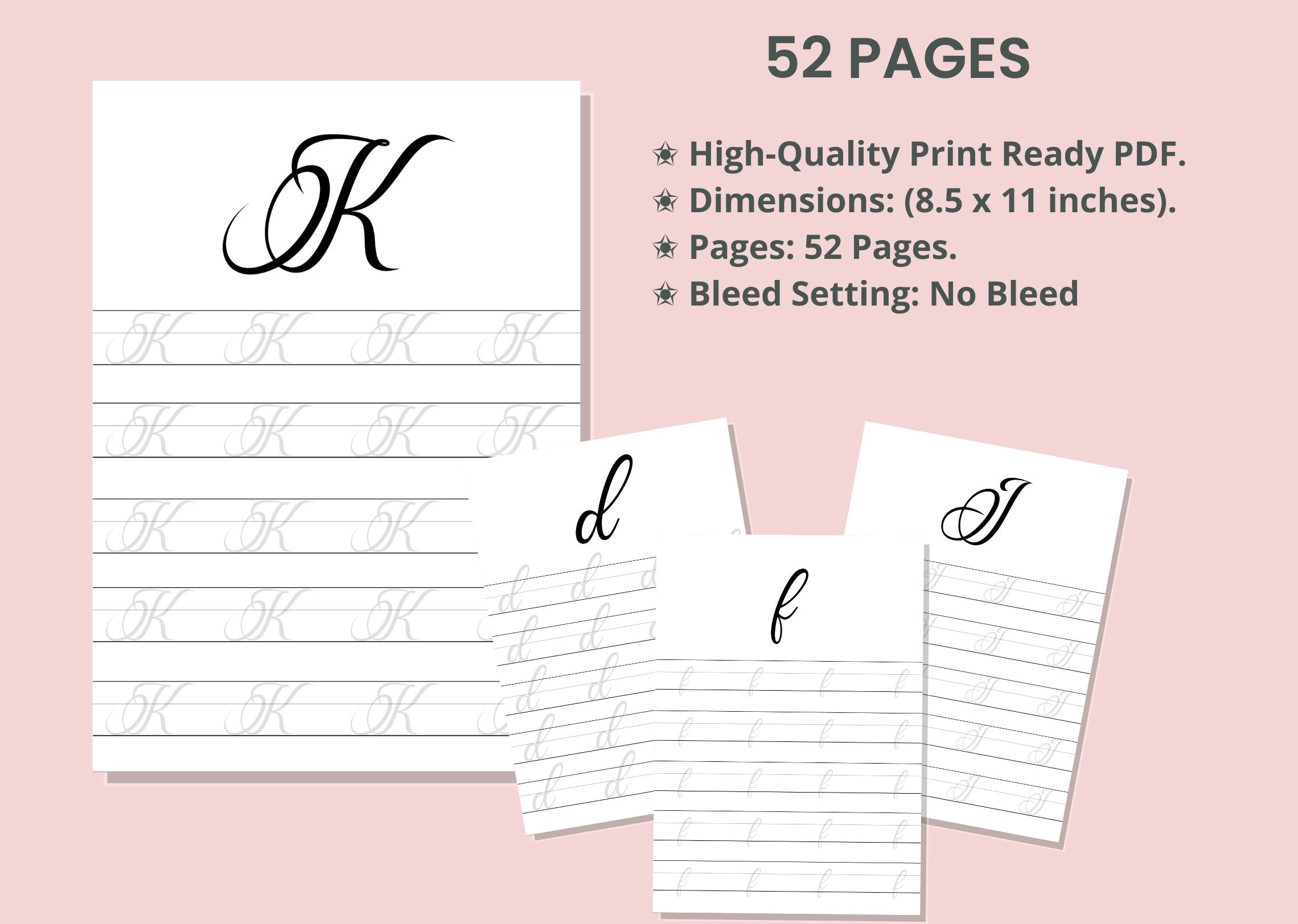 Printable Cursive Handwriting Practice Pages for Middle School Kids and ...