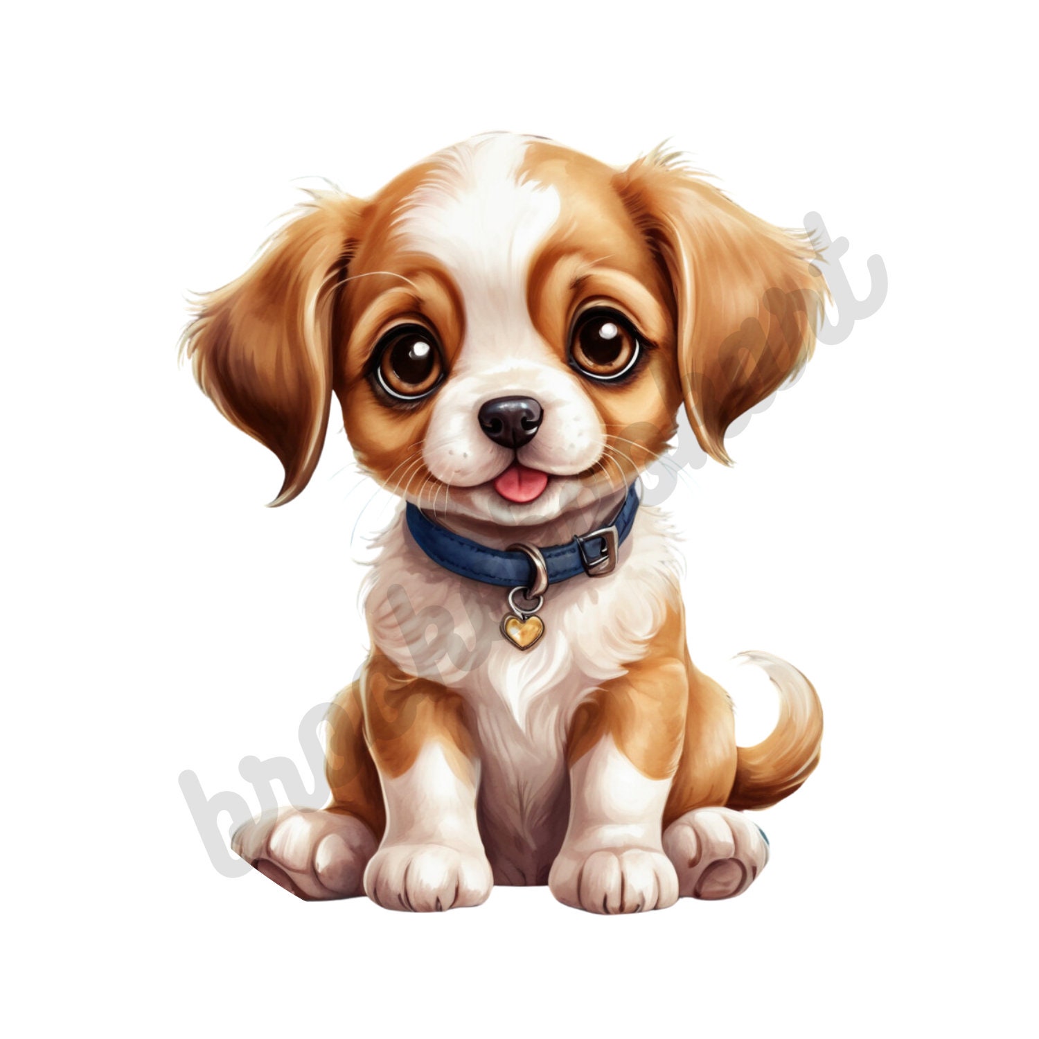 Watercolor Puppy Clipart | Painted Puppies Clipart | Puppy ...