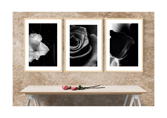 An A3 Size Png and Pdf File Flowers Printables Wall Hangings | Etsy