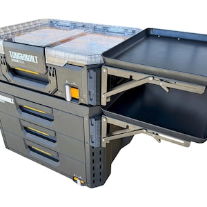 Toughbuilt Stacktech Folding Steel Side Table, Quick Detaching ...