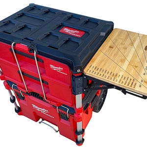 Milwaukee Packout Bamboo Side Table, Quick Detaching Workbench - Etsy