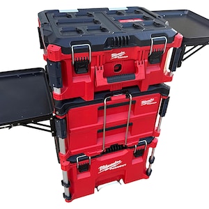 Milwaukee Packout Folding Steel Side Table, Quick Detaching Workbench ...