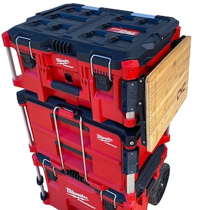 Milwaukee Packout Bamboo Side Table, Quick Detaching Workbench - Etsy