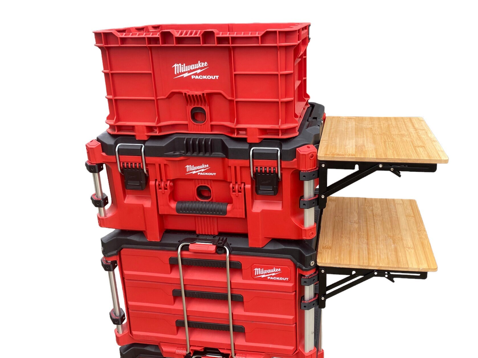 Milwaukee Packout Bamboo Folding Table Table Included Free - Etsy Australia