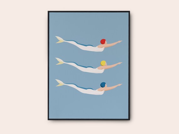 Synchronized Mermaid | Etsy