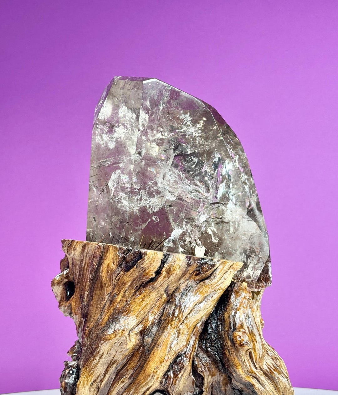 Silver Rutile Quartz With Garden (includes Custom Root Stand ...