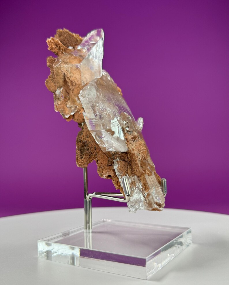 Selenite on Matrix (bermejillo, Durango, Mexico) (includes Silver Metal ...