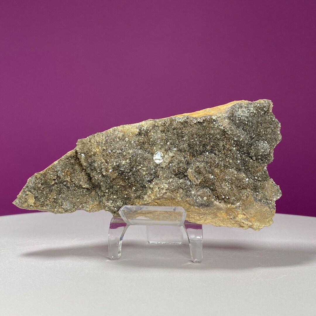 Herkimer Diamond Quartz Cluster (new York) (includes Acrylic Stand) - Etsy