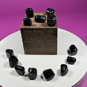 Black Tourmaline Tumbled Stone - Etsy