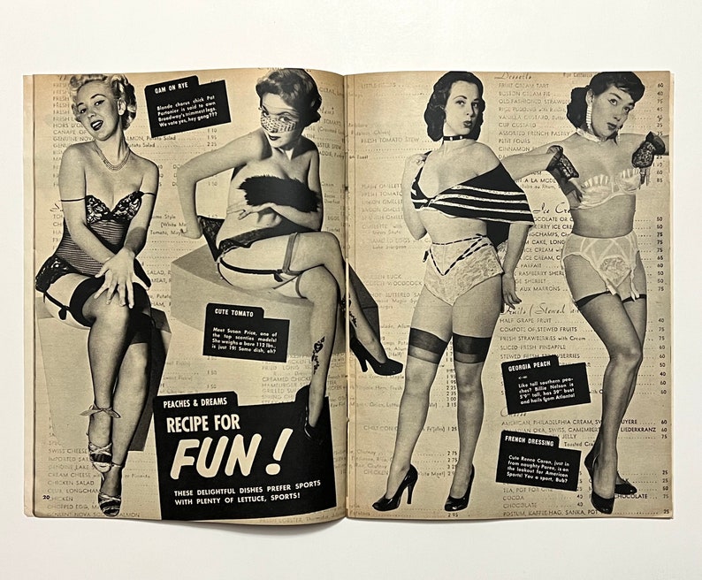 Betty Page in Wink: A Whirl of Girls. February 1955 Issue - Etsy