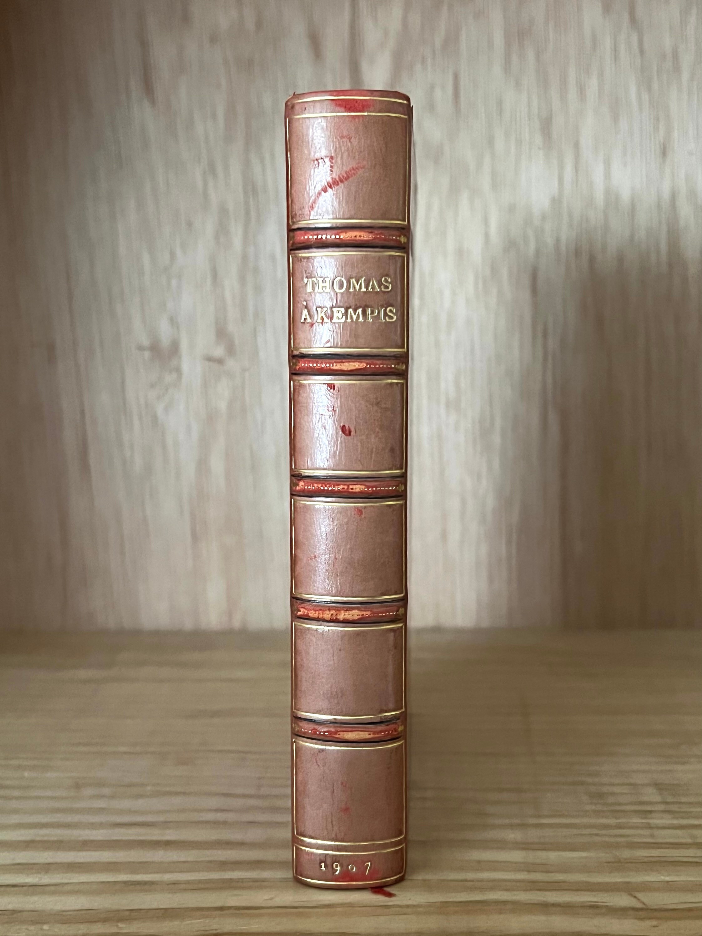 Luxurious Red Leather Fine Binding by Sangorski & Sutcliffe. Thomas A ...