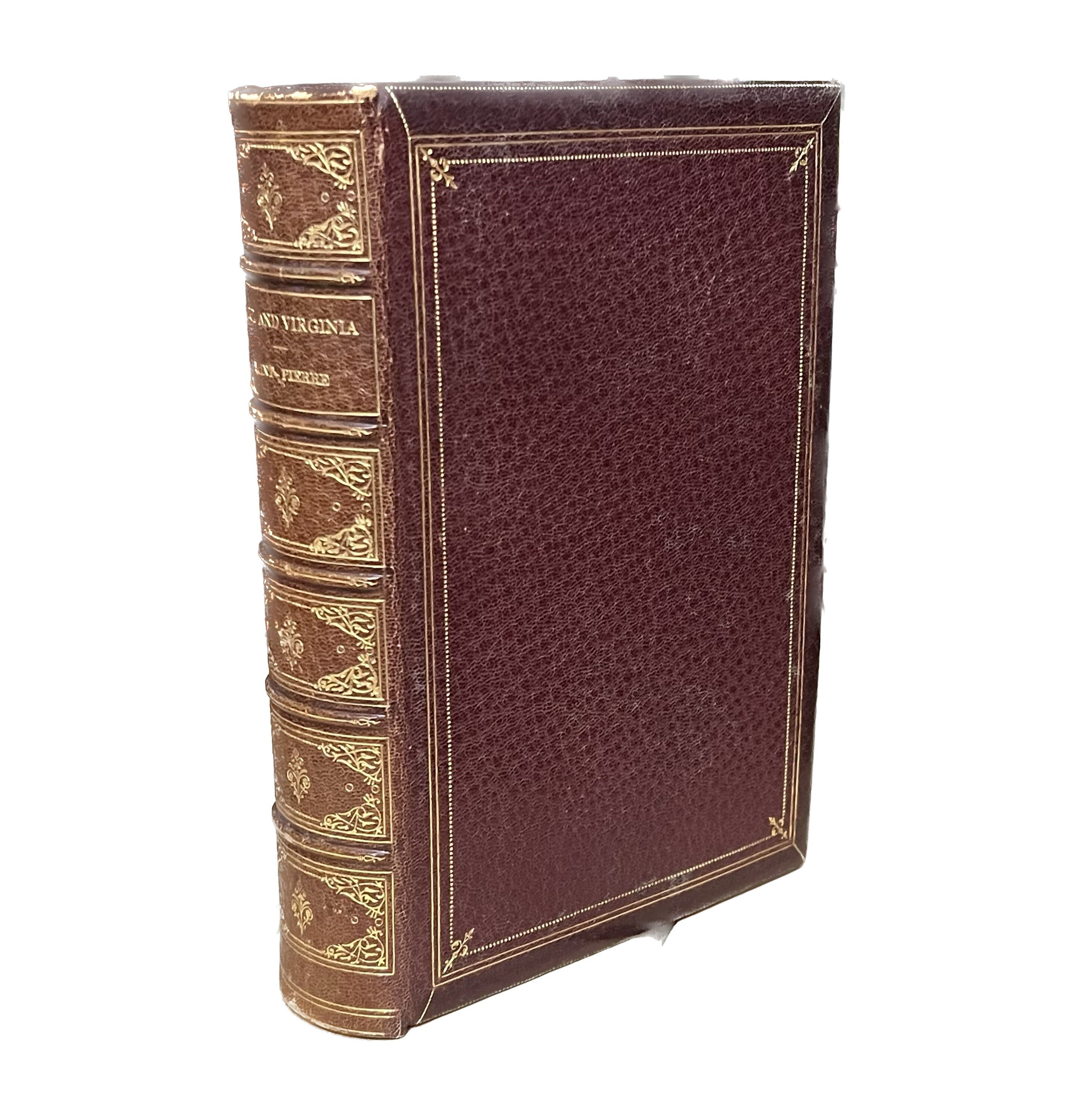 Luxurious Blue Leather Fine Binding 1880s Limited Edition. Paul and ...