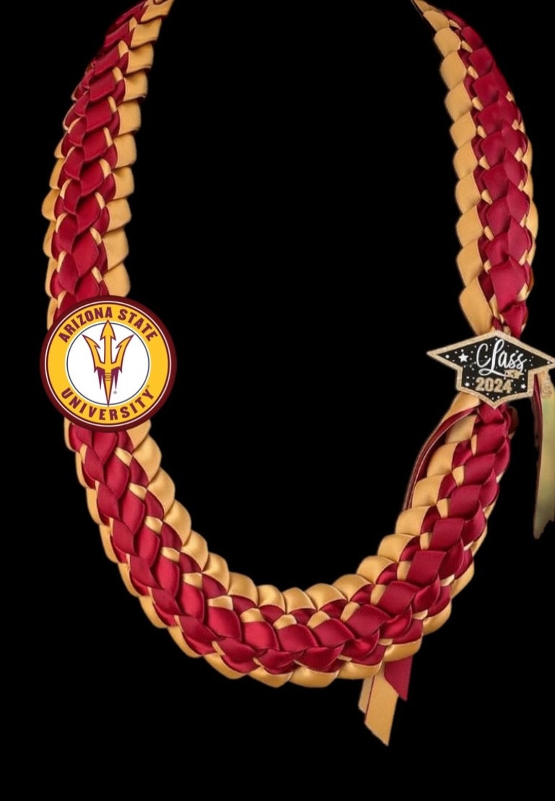 Asu Graduation Lei Arizona Gold Maroon - Etsy